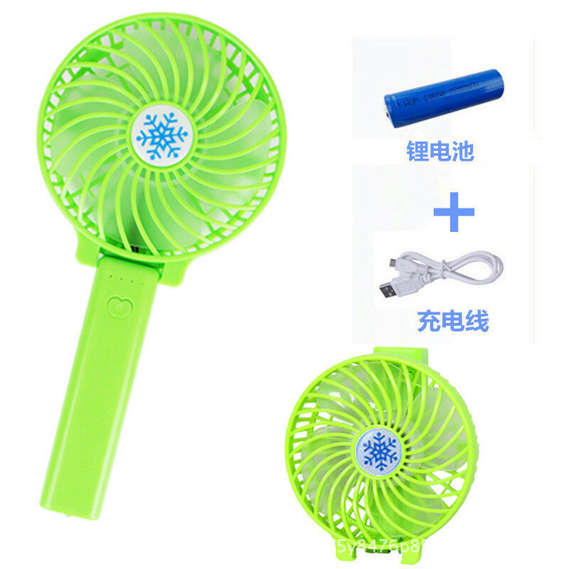 Портативный мини вентилятор premium handheld cooling cooler с классическим дизайном, зеленый