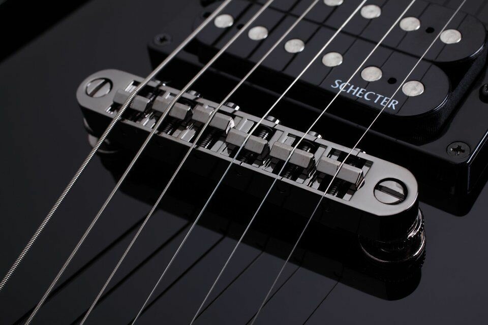 Гитара леворукая SCHECTER OMEN-6 L/H BLK — фото 1