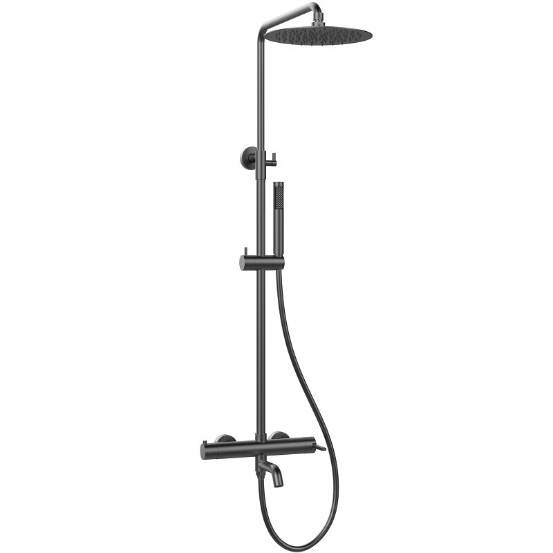 Душевая стойка Vincea Villa VSFS-1VL1GM вороненая сталь