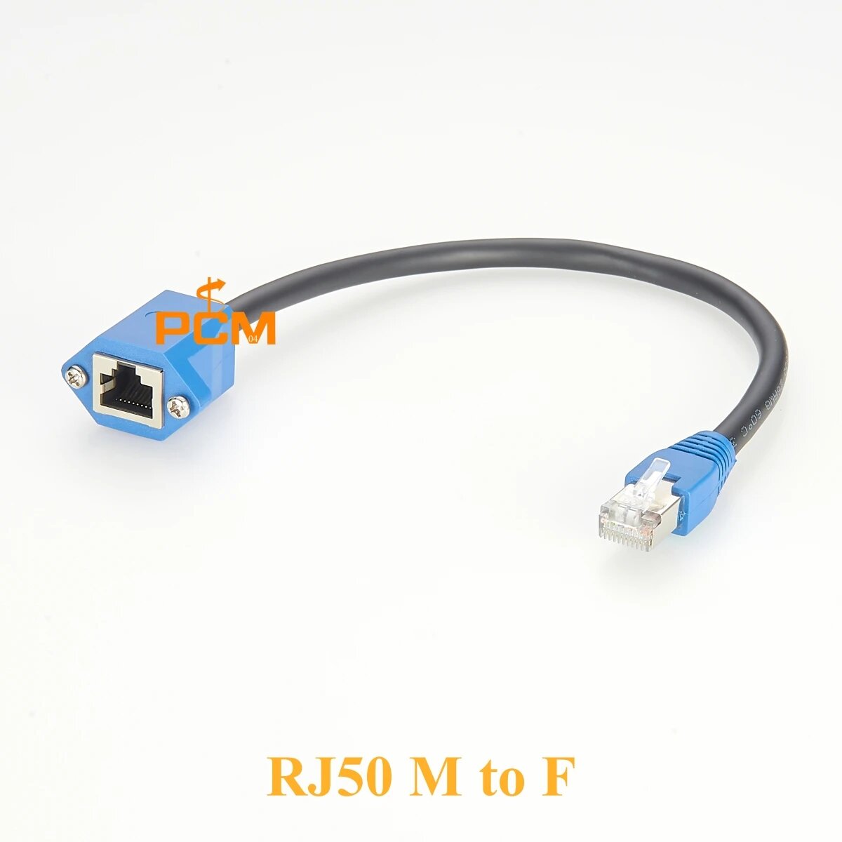 Экранированный кабель CAT5E RJ50 10P10C с винтовым замком для сканера штрих-кодов