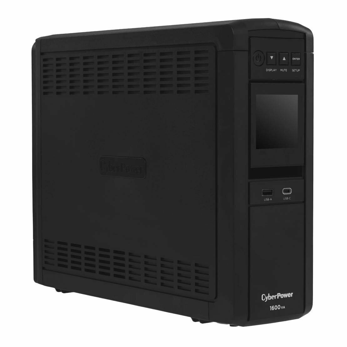 ИБП Line-Interactive CyberPower CP1600EPFCLCD 1600VA/1000W USB/RS-232/RJ11/45/USB/SNMPslot charger A/С (6 EURO) черный