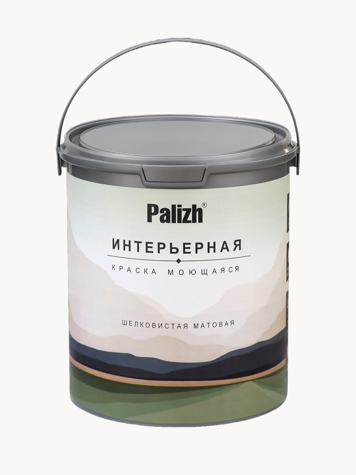 Краска интерьерная шелковисто - матовая "Palizh" (3,7 кг), белый