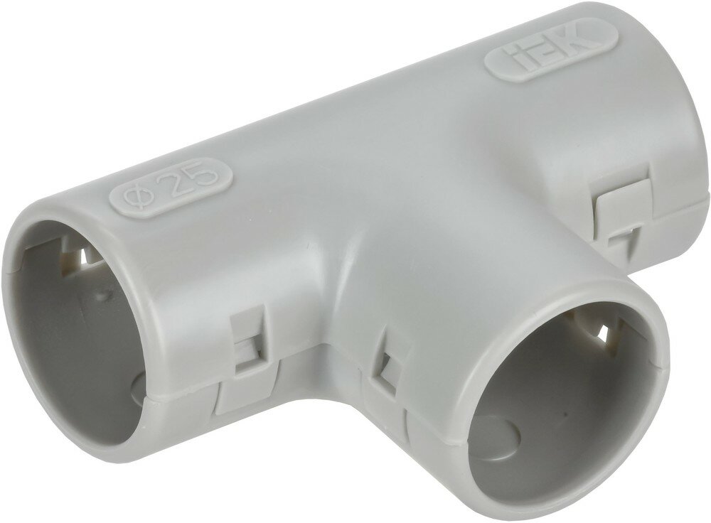 Тройник для жестких труб d25мм TIG-25 ELASTA IEK (уп.5шт) CTA10D-TIG25-K41-025