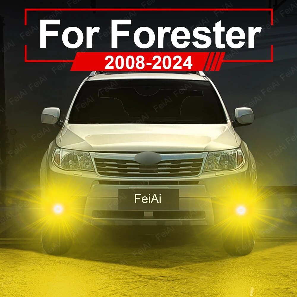 Светодиодные желтые противотуманные фары 9006 HB4 H11 для Subaru Forester (SK)18-2024, White