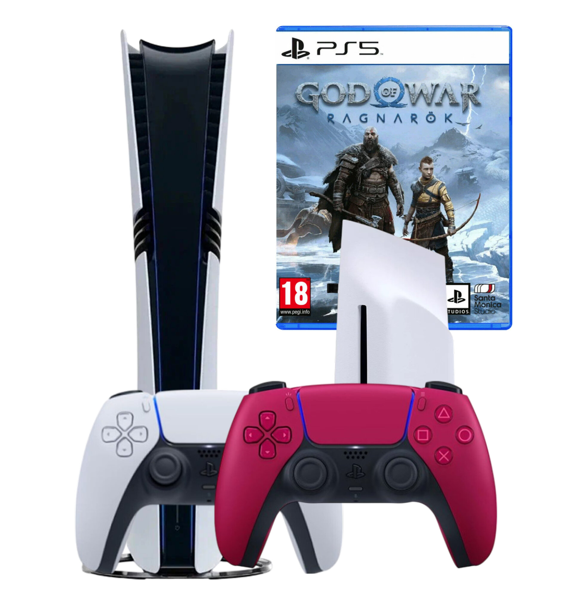 Игровая приставка PS5 Pro+ игра God of War+Red+дисковод