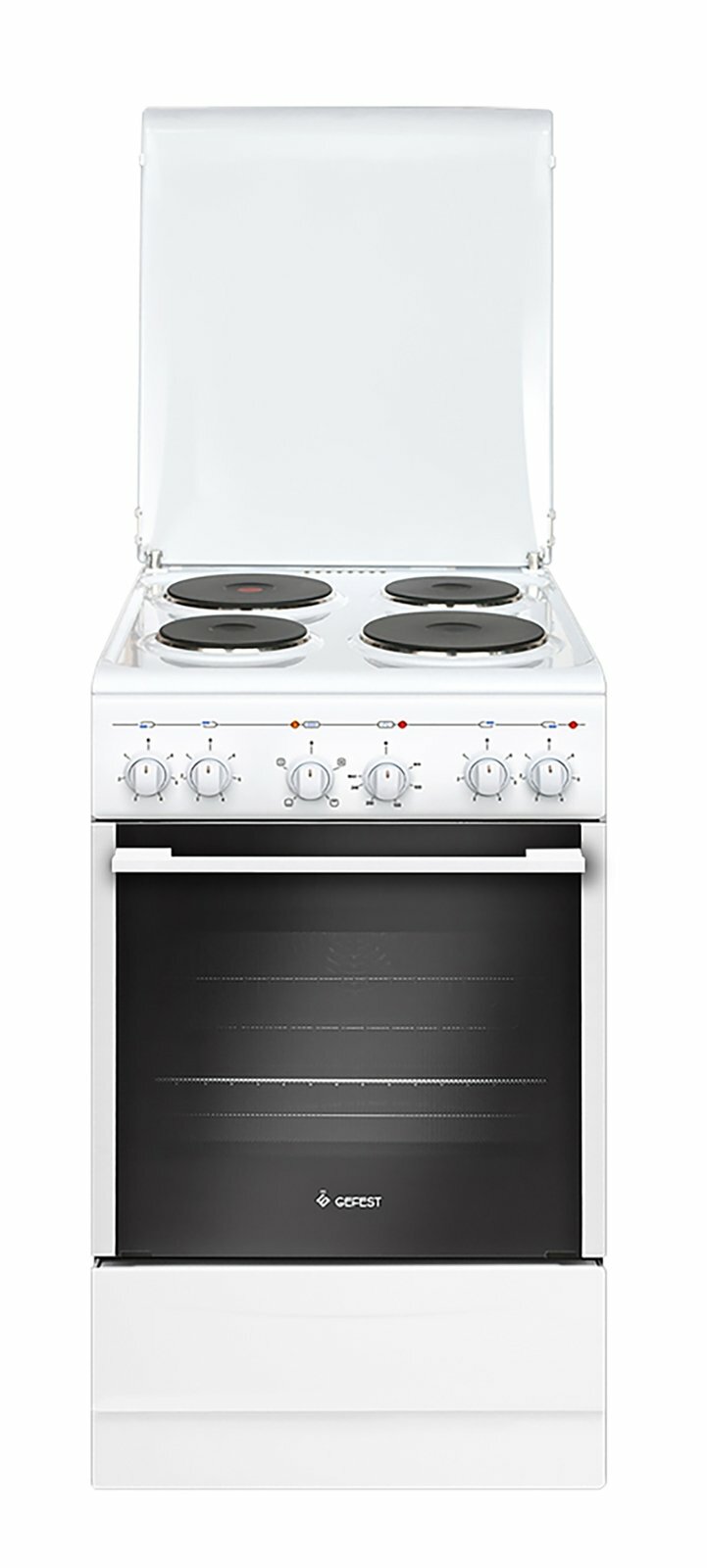 Электроплита Gefest Брест ЭПНД 5140-01 50 см, 52 л, 4 конфорки, белый