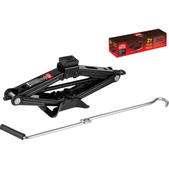 Startul Домкрат механический (ромб) 2т 105-420мм AUTO (ST8021-02) (винтовой, h min 105мм, h max 420мм)