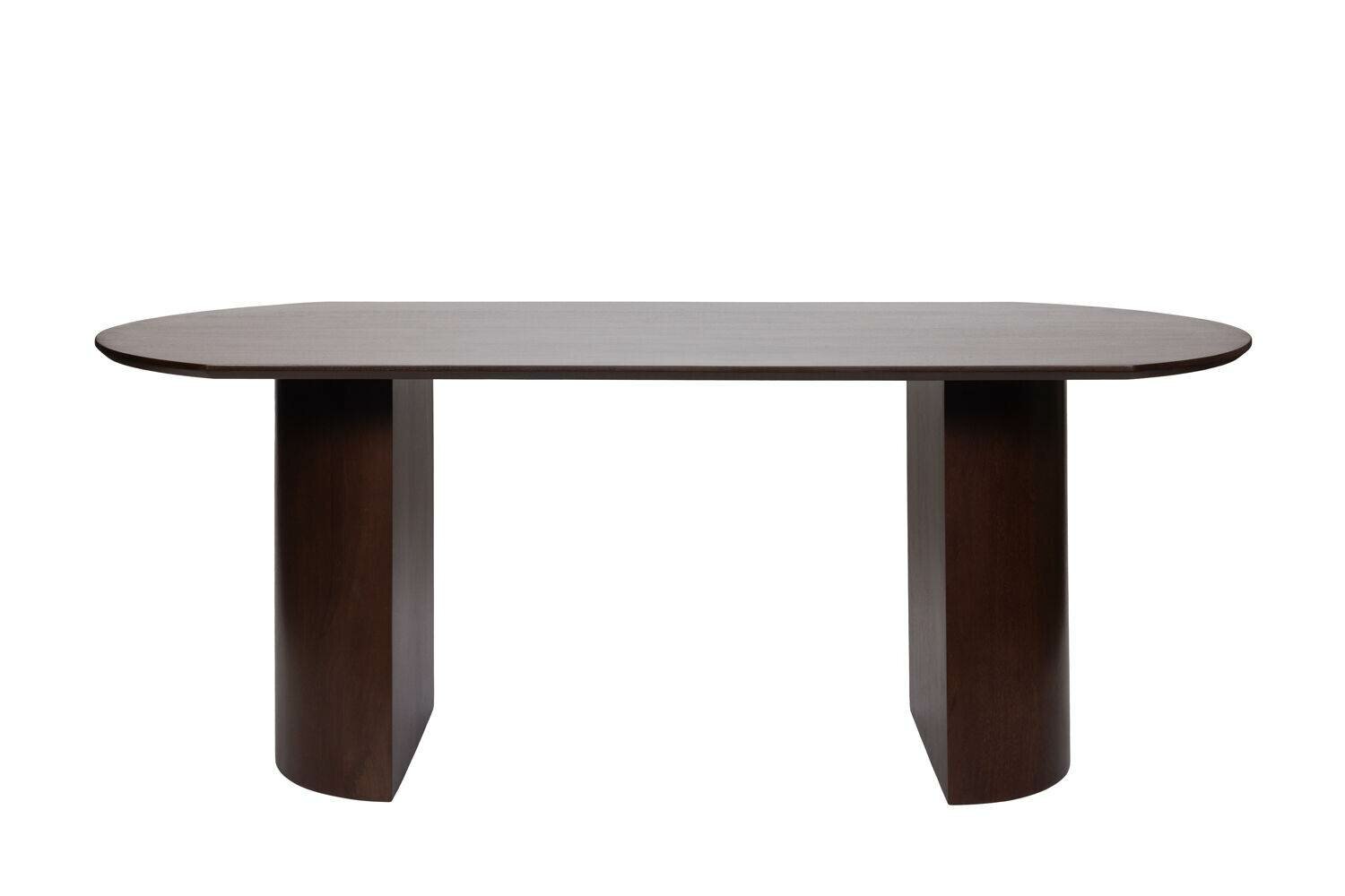 Обеденный стол "Massive", дизайнерский, коричневый, массив дерева манго