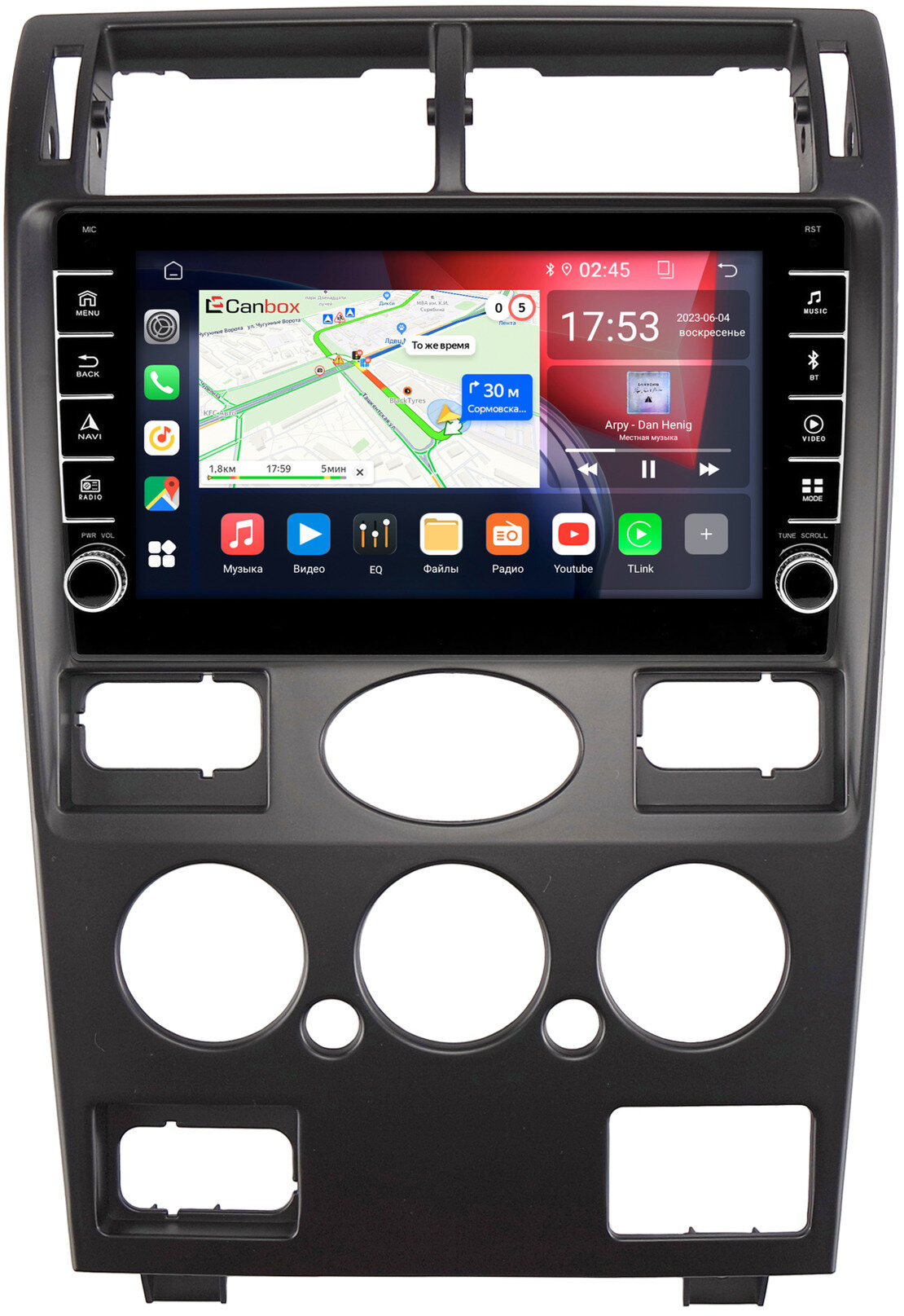 Штатная магнитола Canbox BGT9-1281 для Ford Mondeo 3 2000-2003 (седан) на Android 10 (IPS, DSP, CarPlay)
