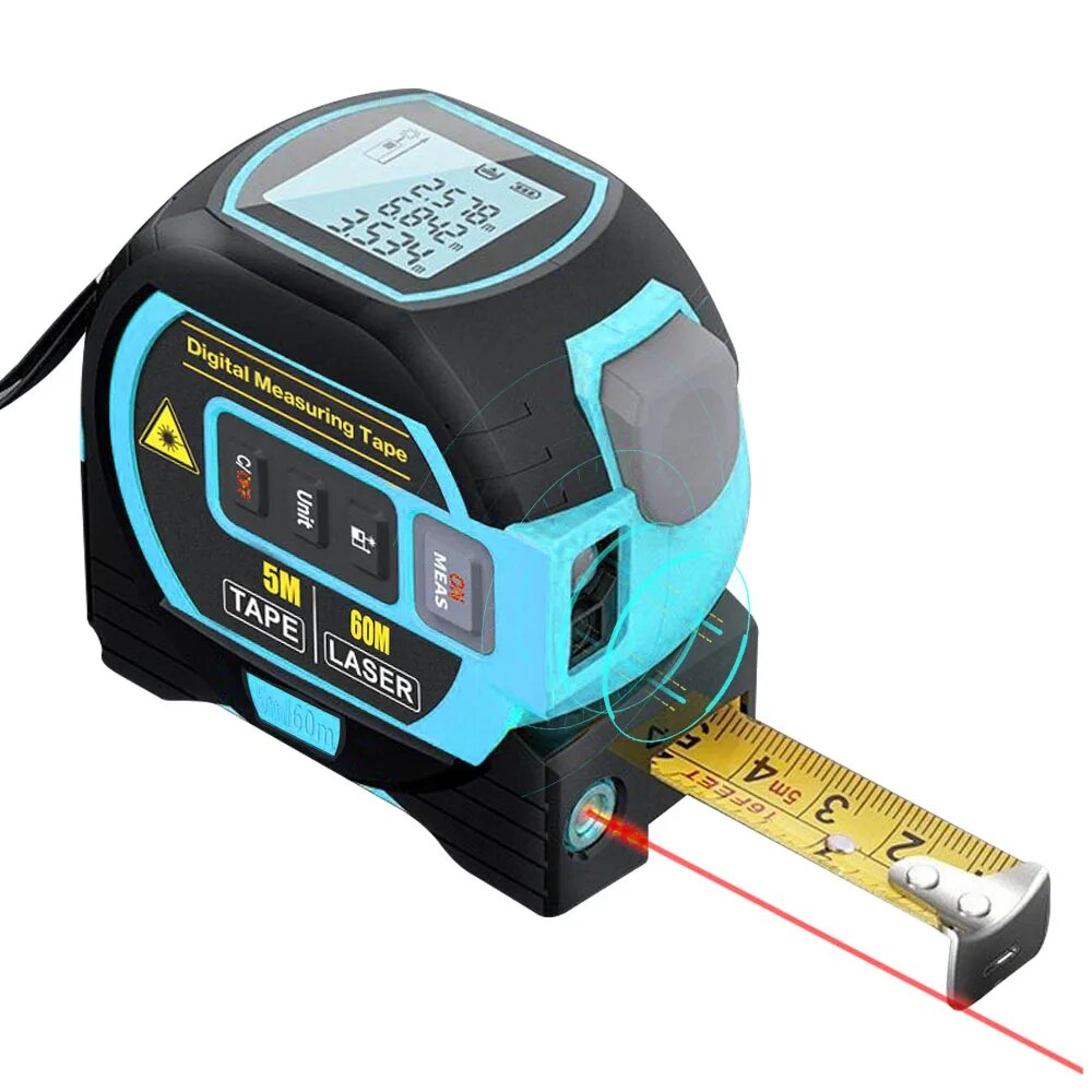 KKMOON 3in1 Laser Rangefinder Blue-60m