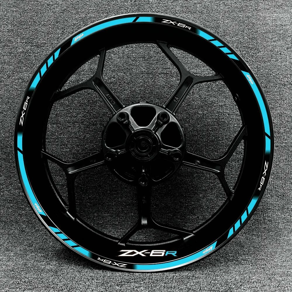 Наклейки на обод колеса Kawasaki Ninja ZX-6R, 17"