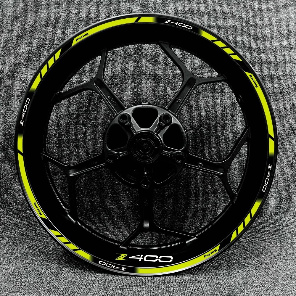 Подходит для мотоцикла Kawasaki Z400 17-дюймовая наклейка на обод колеса декоративная наклейка Z400