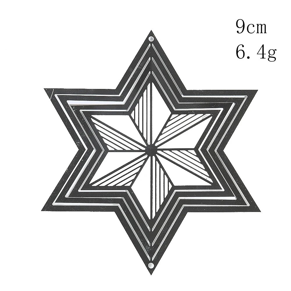 Металлический спиннер Snowflake 9см, 6.4г