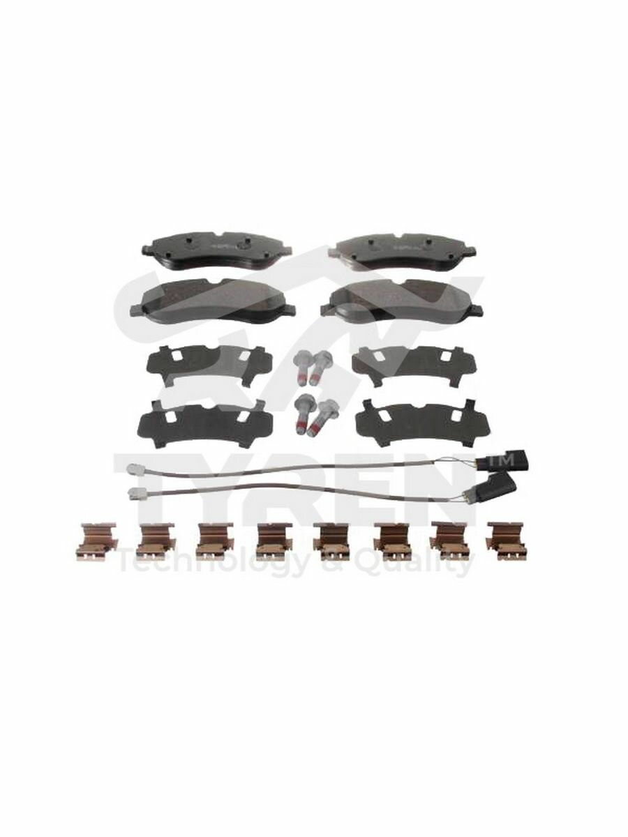 Тормозные колодки дисковые передние TYREN TYR1213671 для FORD TRANSIT