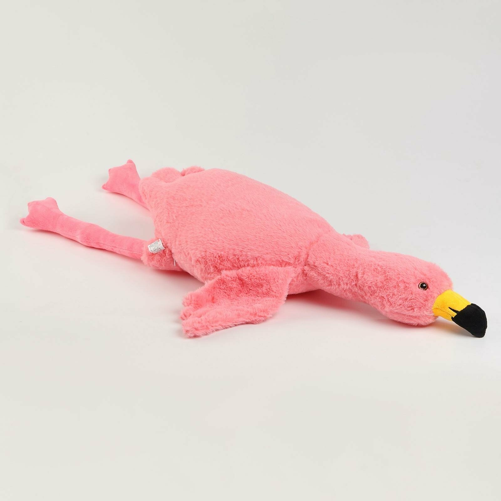 Мягкая игрушка Сима-ленд "Фламинго", размер 90 см, цвет розовый