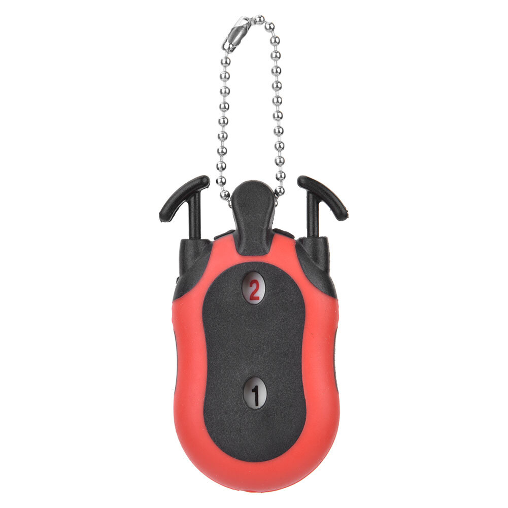 Portable Golf Bag Shape Golfing Score Counter Training Practice Competition Accessory (red)