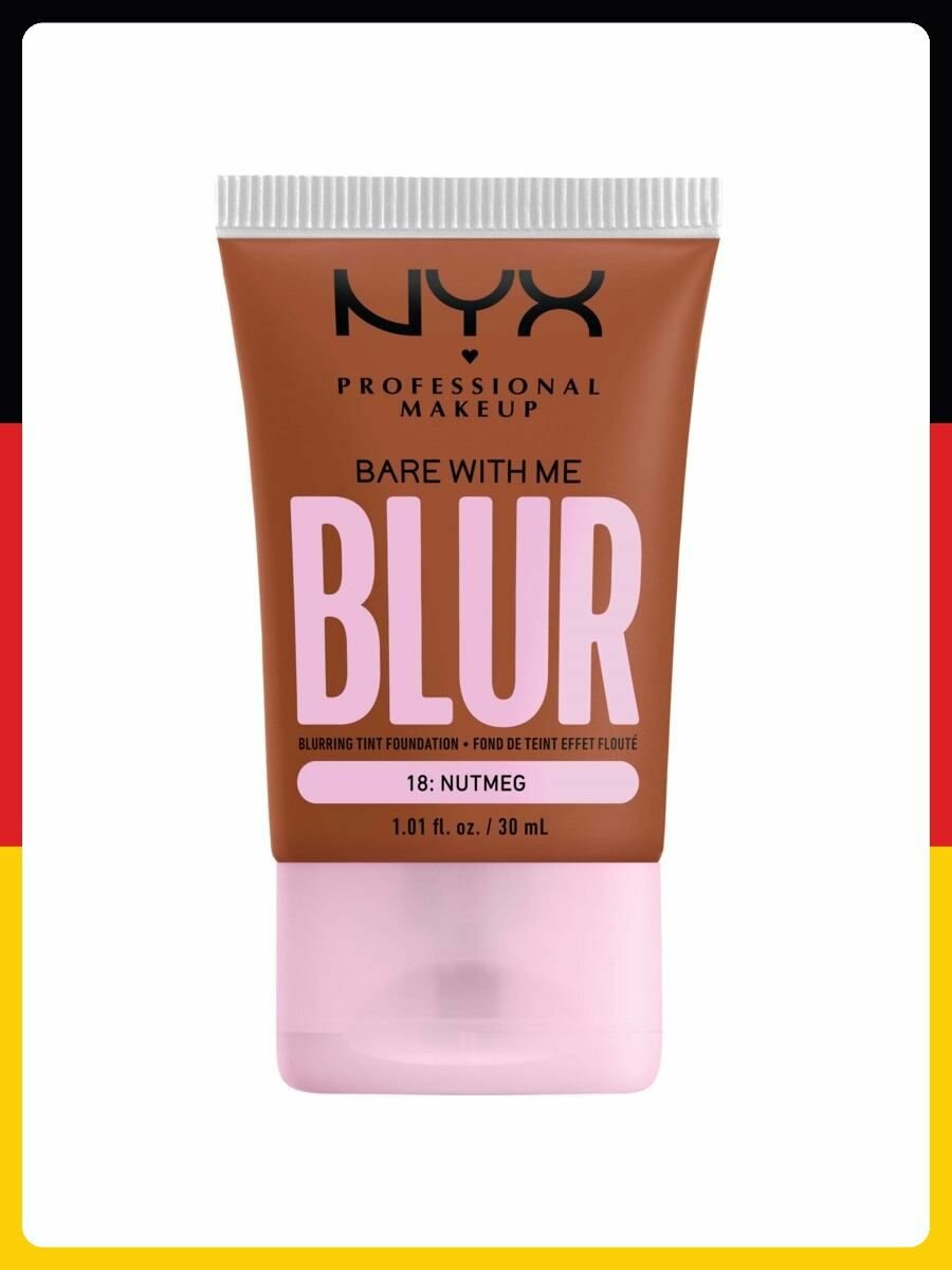 Тональный крем NYX PROFESSIONAL MAKEUP Bare With Me Blur Tint Foundation 18 Nutmeg