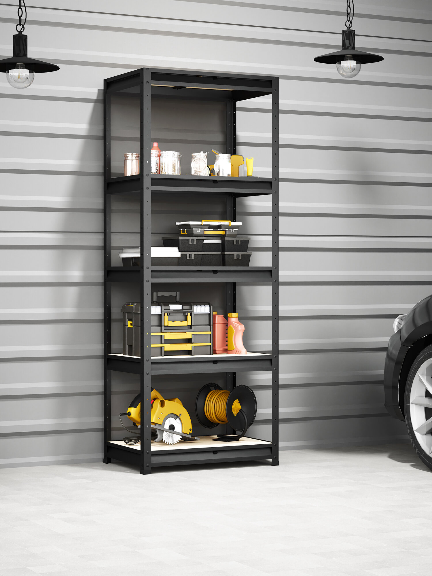 BOREX Стеллаж инструментальный 750х500х2000 BOREX_STELLAG-750