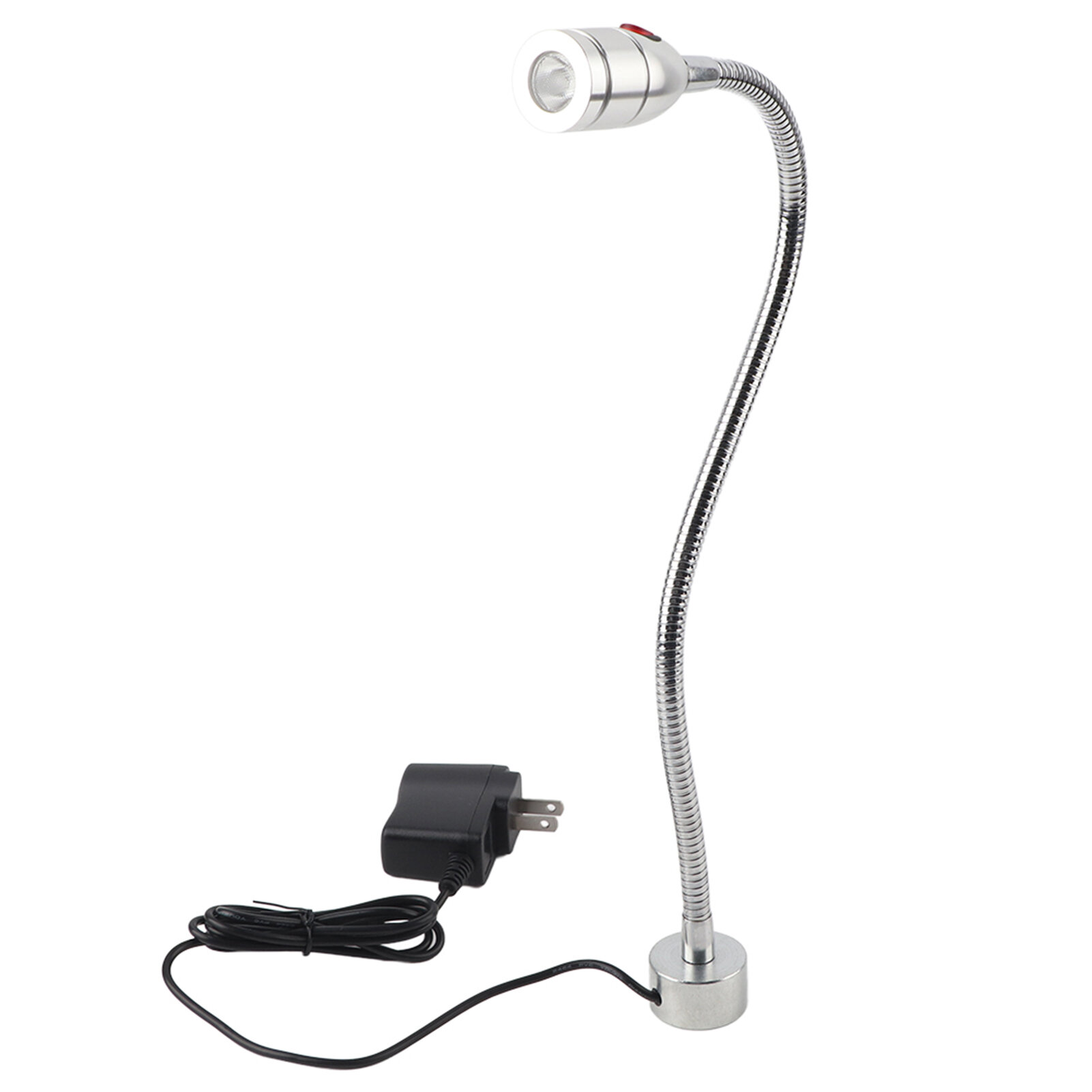 3W LED Flexible Gooseneck Lamp Work Desk Light for Machine Tools Workbench