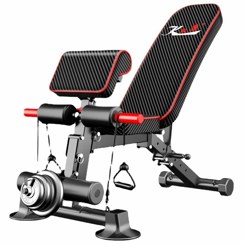 Скамья спортивная силовая для жима и пресса с партой Скотта, складная, универсальный домашний тренажёр.