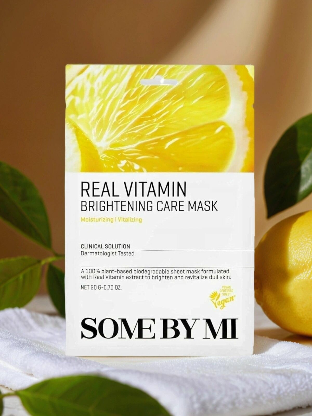 SOME BY MI Тканевая маска для лица с витаминами REAL VITAMIN BRIGHTENING CARE MASK 20г