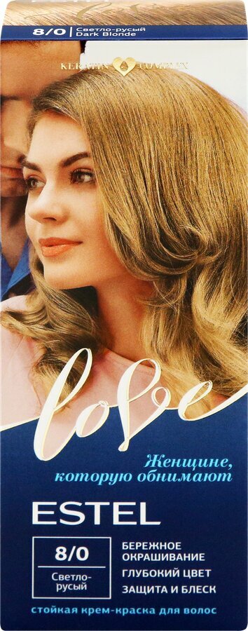 Крем-краска для волос ESTEL Love 8/0 Светло-русый, 115мл