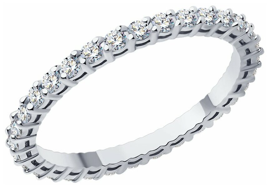 Кольцо, белое золото, 585 проба, бриллиант