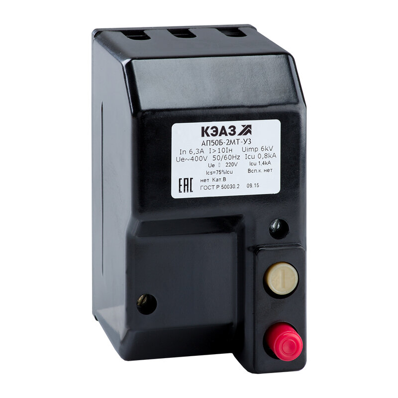 Выключатель автоматический 4А 3.5Iн АП50Б 3МТ У3 АЭС 400В AC доп. контакты 1п КЭАЗ 107420