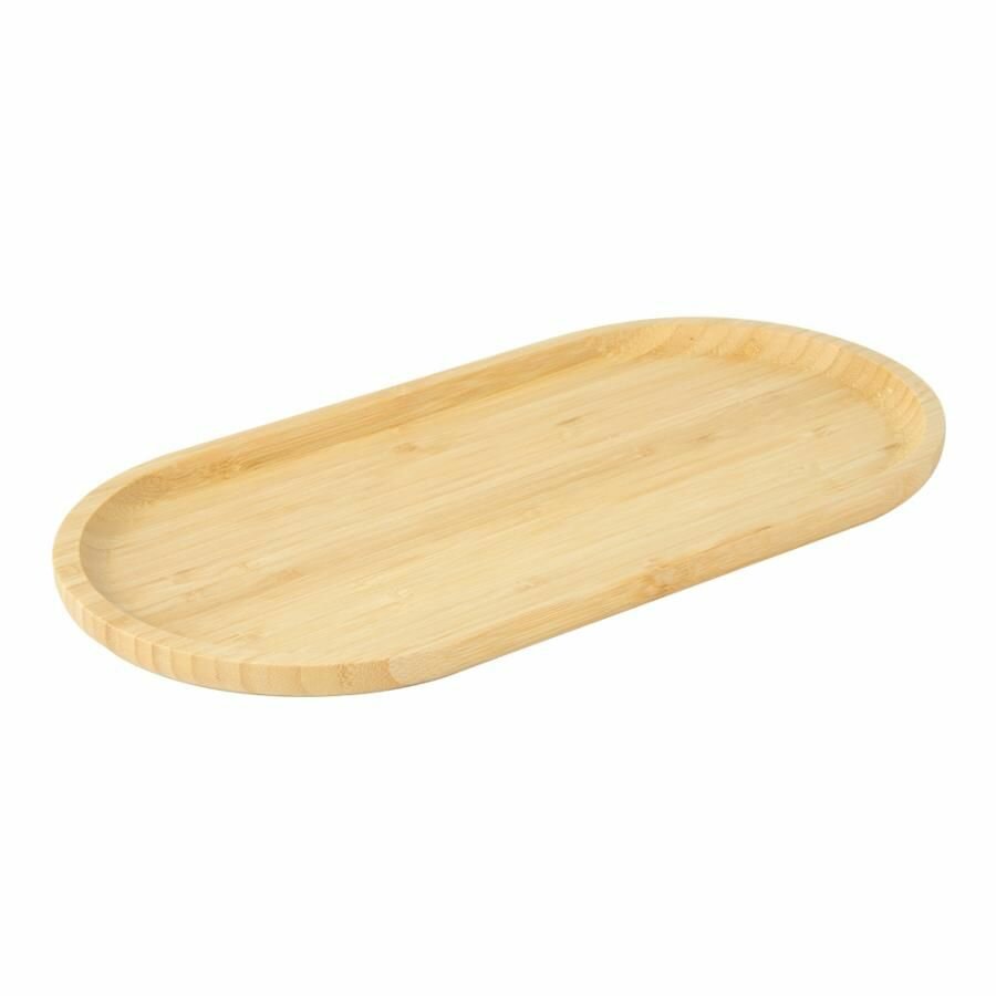 Блюдо бамбуковое "Бамбук сервировка" 20,5х10х1,5см овальное