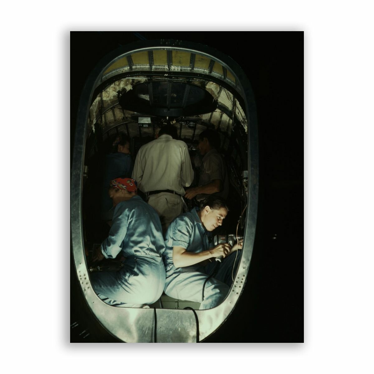 Постер, плакат на бумаге / Ретро фотографии американских рабочих. 1940 год / Размер 30 x 40 см