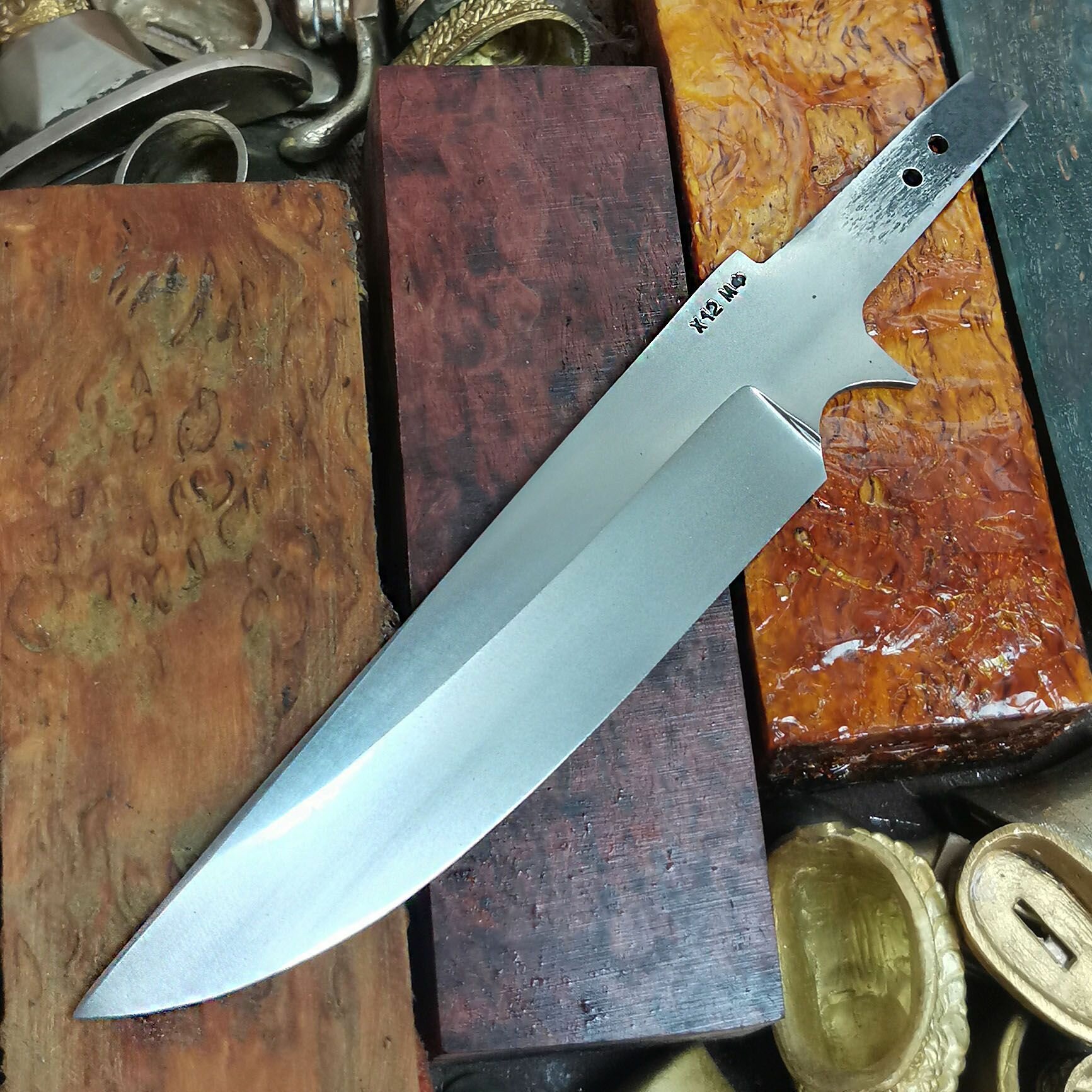 Клинок Койот из кованой стали Х12МФ