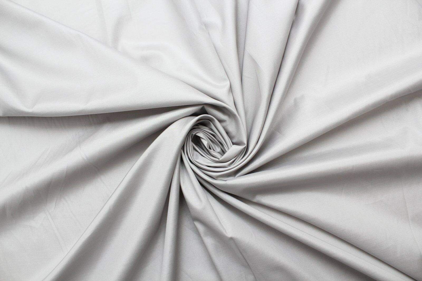 Ткань Вуаль шёлковая с хлопком с водоотталкивающей обработкой, светло-серая , 90 г/пм, ш134см, 0,5 м