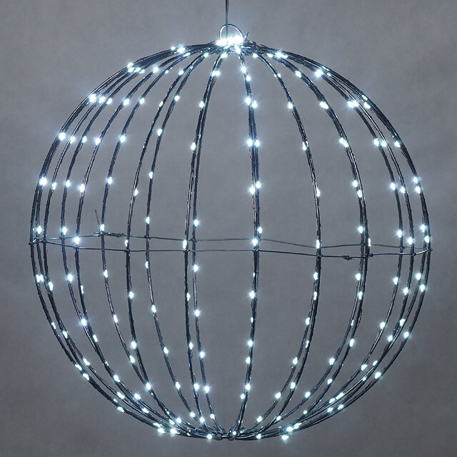 Светодиодный шар Bright Ball 40 см, 240 холодных белых LED ламп, таймер, IP44, Koopman, AX2200100