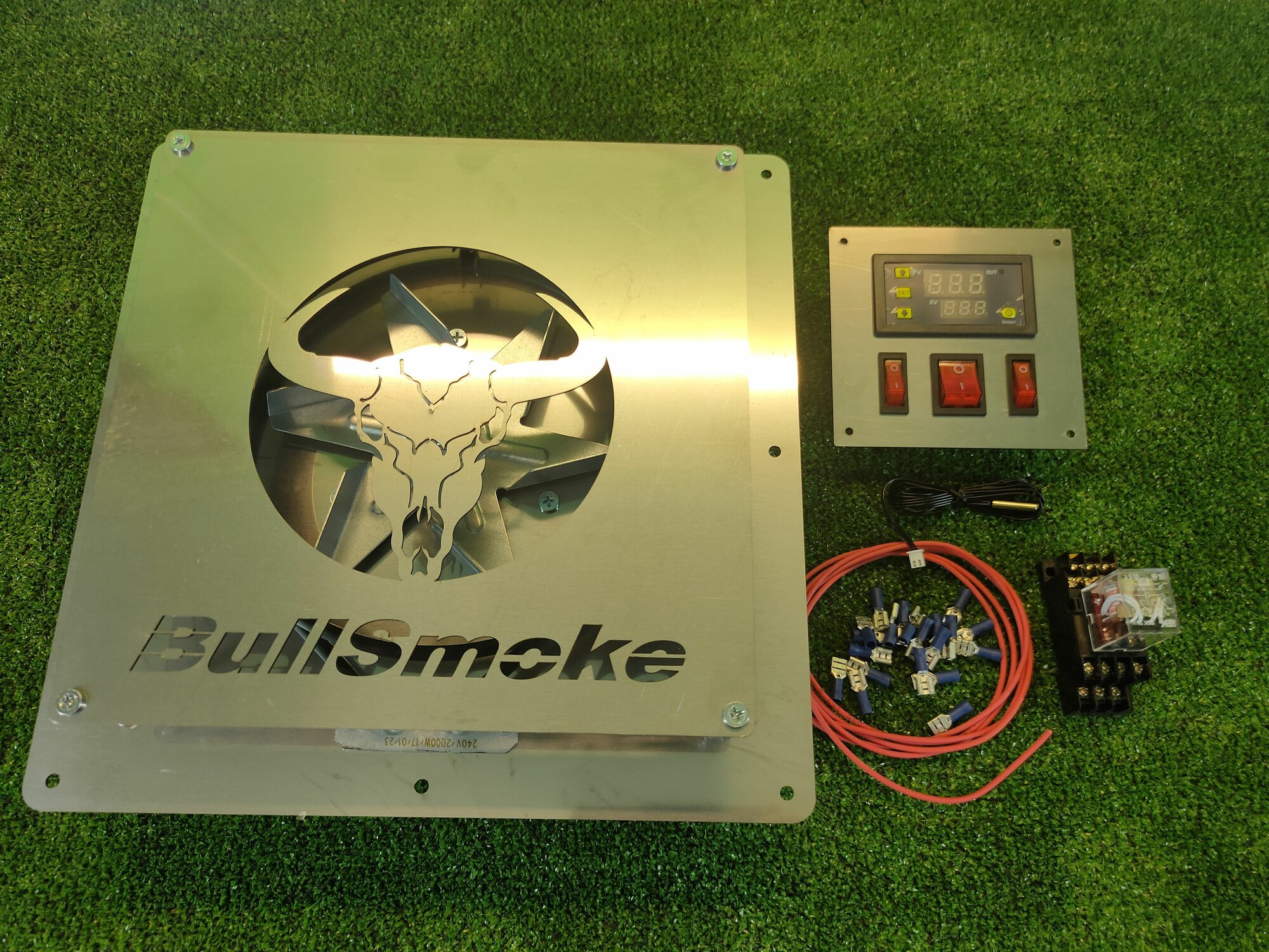 Конвекция для коптильни BullSmoke ТЭН 2кВт+панель управления+реле 3кВт