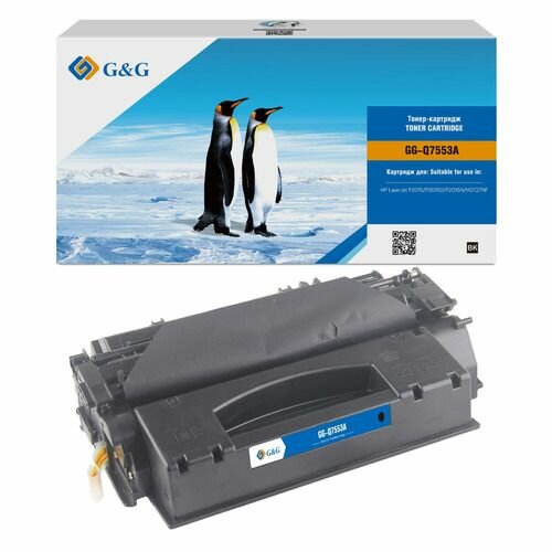 Картридж G&G GG-Q7553A, черный / GG-Q7553A