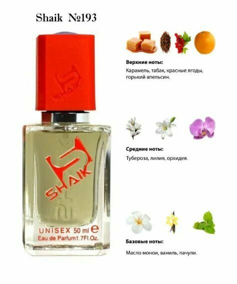 SHAIK U193 Aromatic (Cocaine) Unisex Парфюмерная вода 50 мл