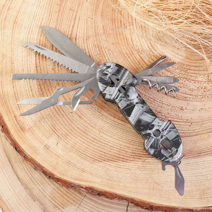 Нож швейцарский «Милитари» 12 в 1