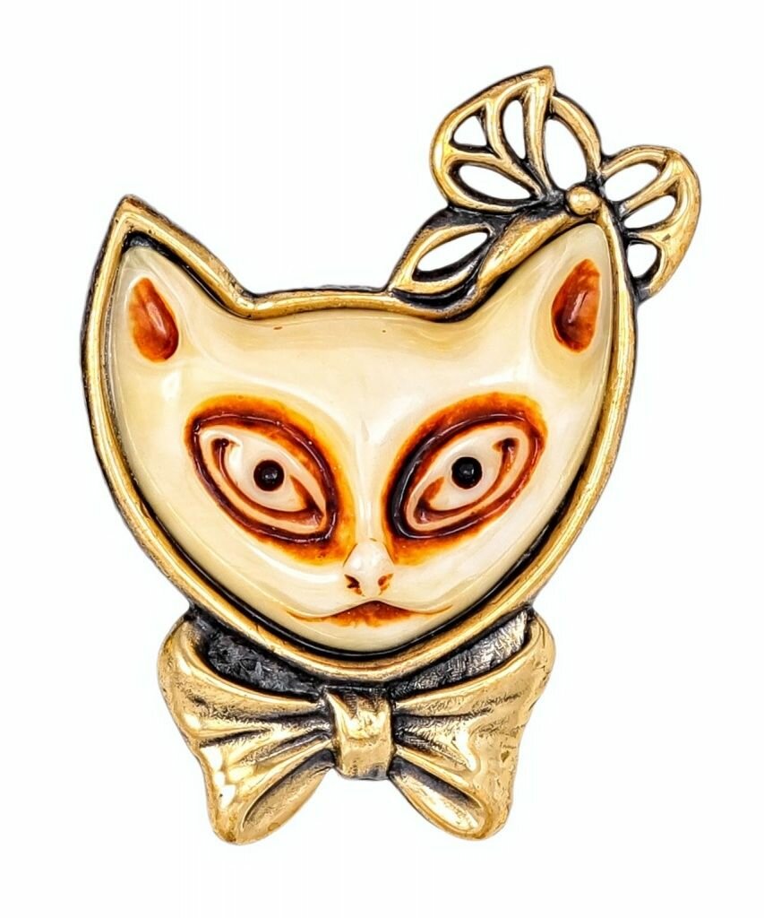 Брошь, янтарь