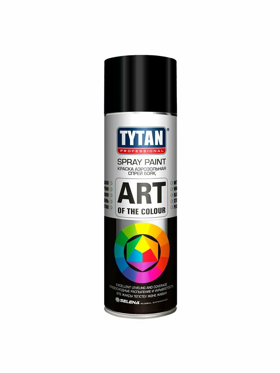 TYTAN PROFESSIONAL ART OF THE COLOUR краска аэрозольная, RAL9004, черная матовая (400мл)