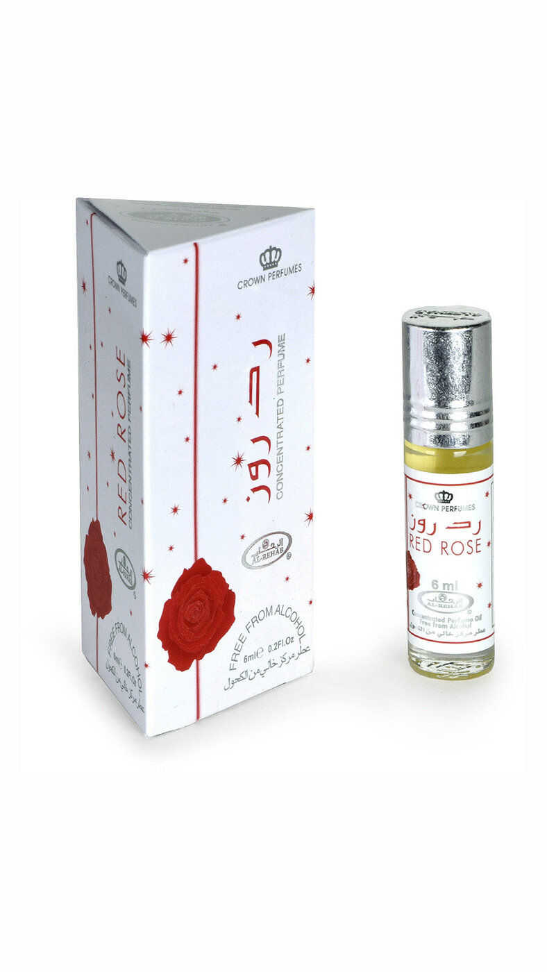 Al Rehab Арабские масляные духи Red Rose женские с роллером 6мл