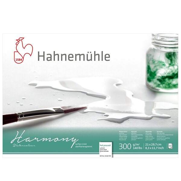 Склейка Hahnemuhle Harmony 21x29,7см, 300г/м², 12л, целлюлоза. hot pressed
