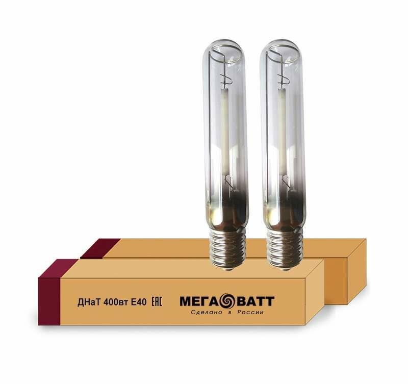 Лампа газоразрядная мегаватт натриевая, ДНаТ 400, цоколь E40, 25