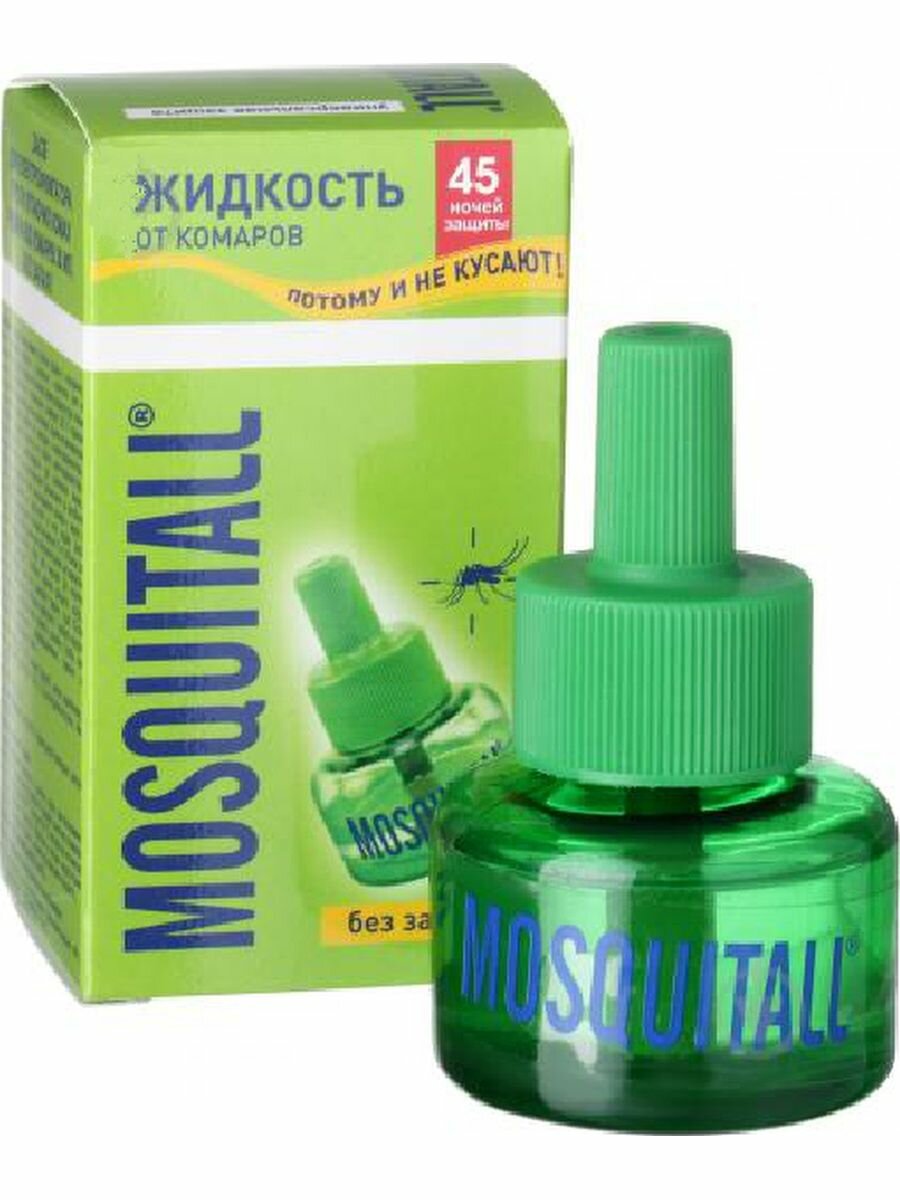Жидкость Mosquitall Универсальная защита, 30 г, 30 мл, 45 ночей, зеленый