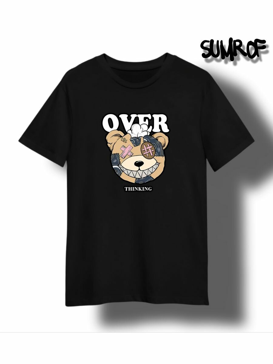 Футболка медведь over
