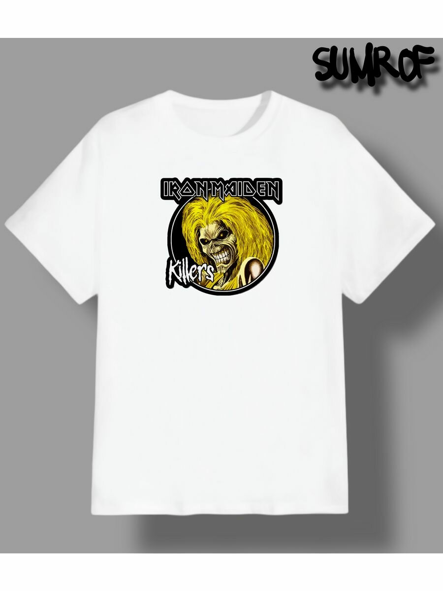 Футболка iron maiden рок музыка