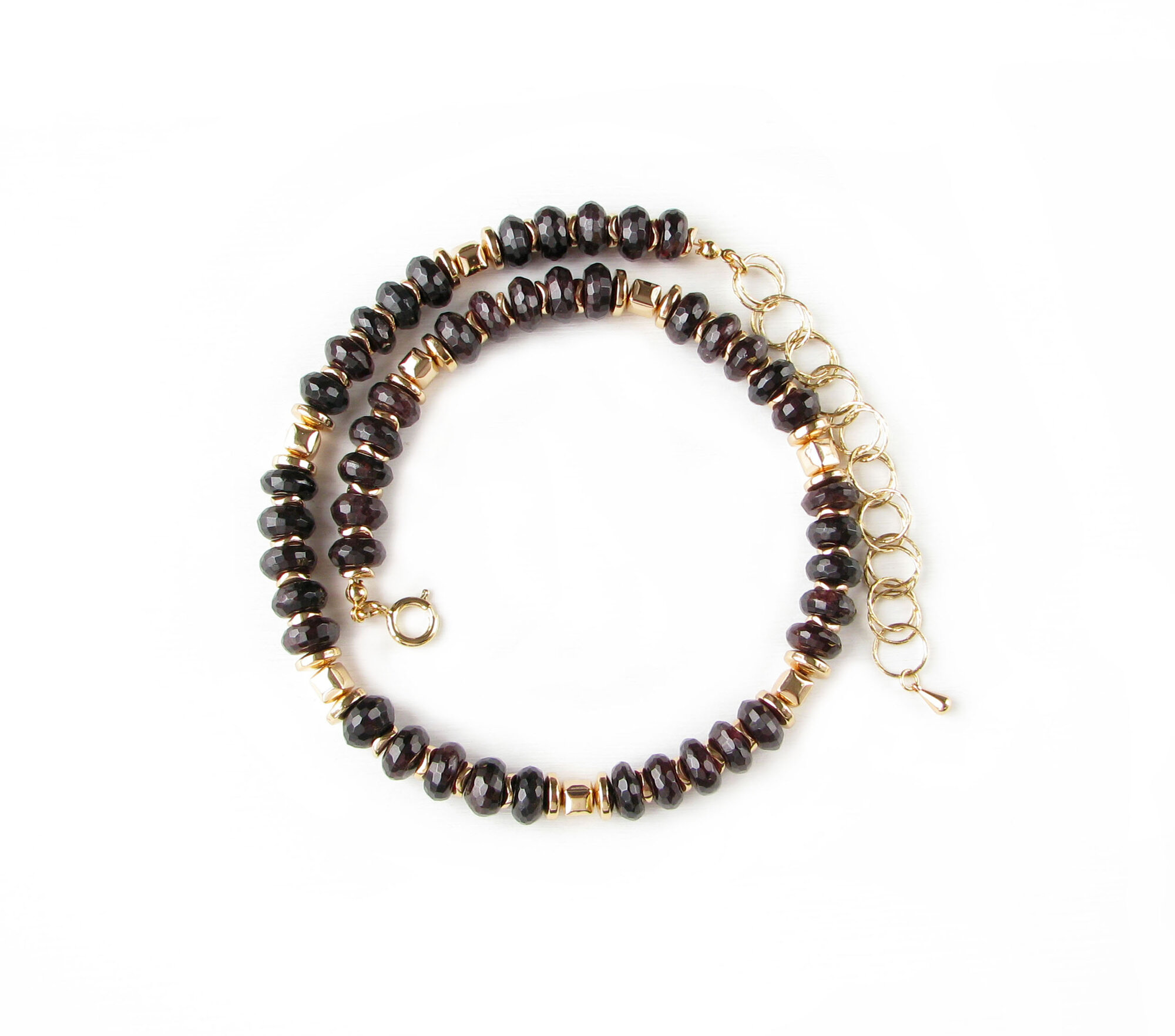 Колье, гранат