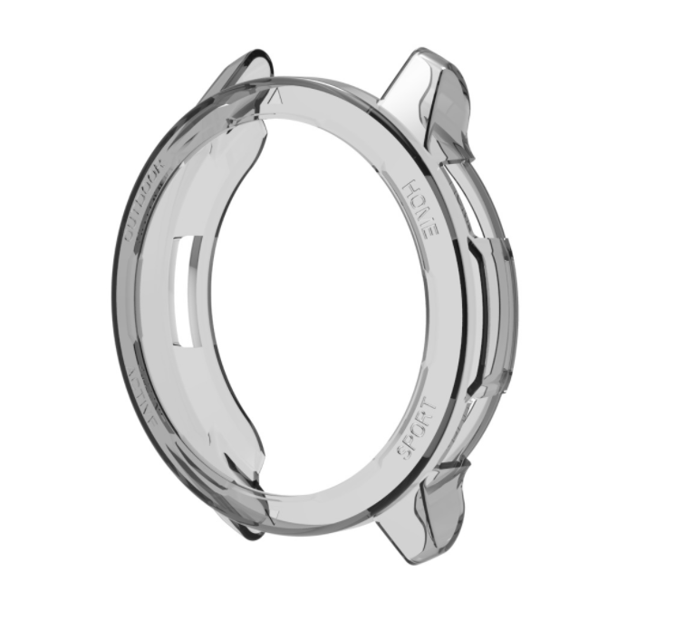 Защитный бампер-чехол MyPads Protect из тончайшего и прочного силикона для Xiaomi Watch S1 Active с противоударными свойствами черный