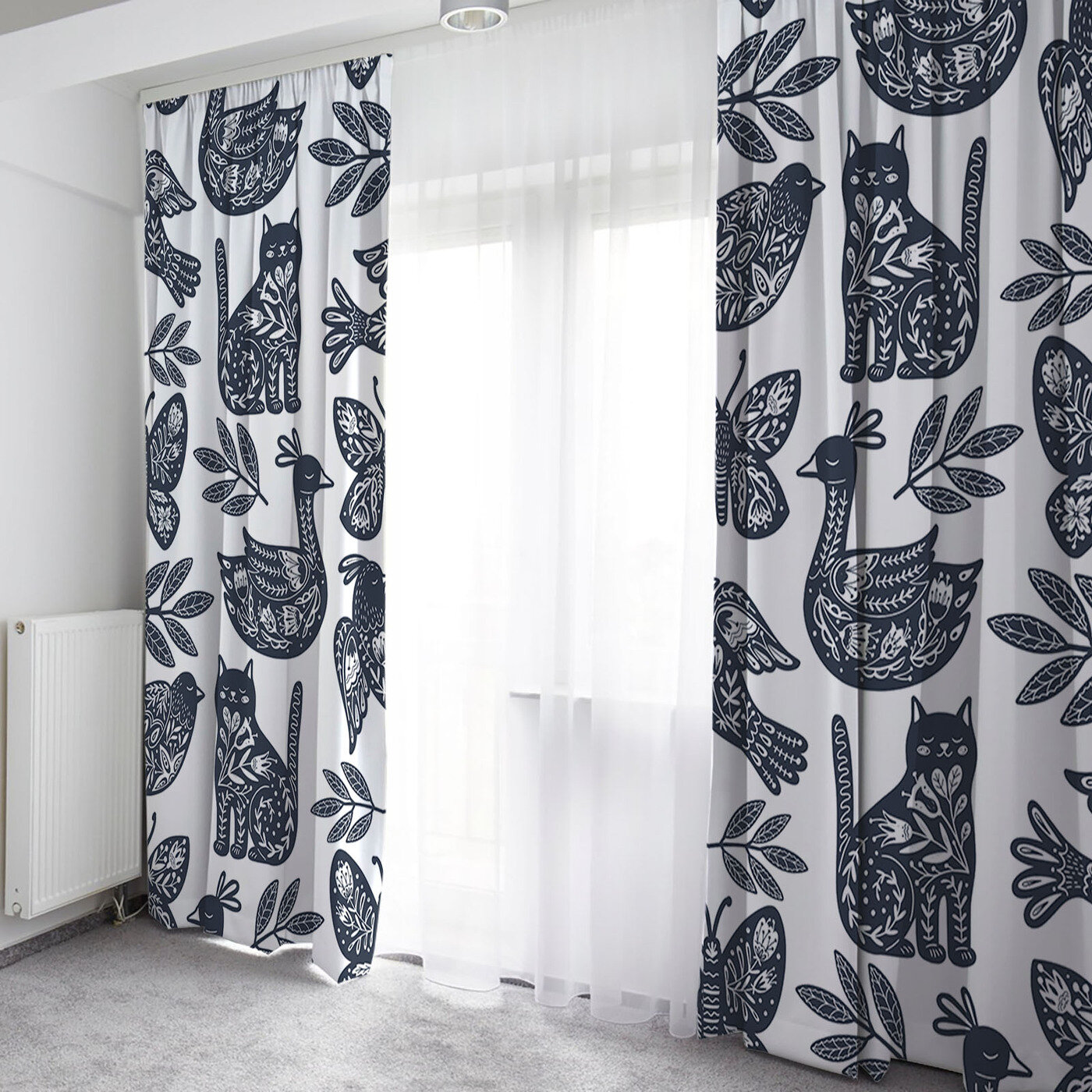 Шторы (фотошторы) из габардина, 290х220 см, Good Room
