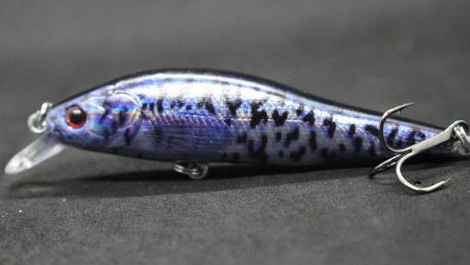 Воблер WL #4 (9,7г- 8,5cм), цвет серебристый/черный, крючок тройник