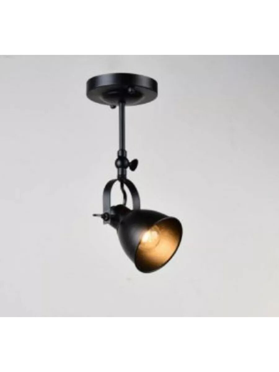 Люстра-спот лофт 1 плафон, освещение 3 м2, 1*E14